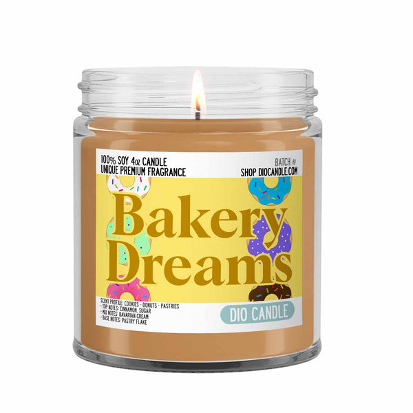 Bakery Dreams Candle - Cookies - Donuts - Pastries Scented Soy - Dio ...