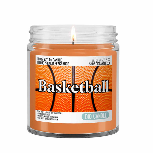 Basketball Candle - REALISTIC Basketball Scented Soy - Dio Candle Company