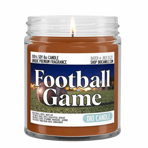 Football Candle - Grass - Night Air Scented Soy