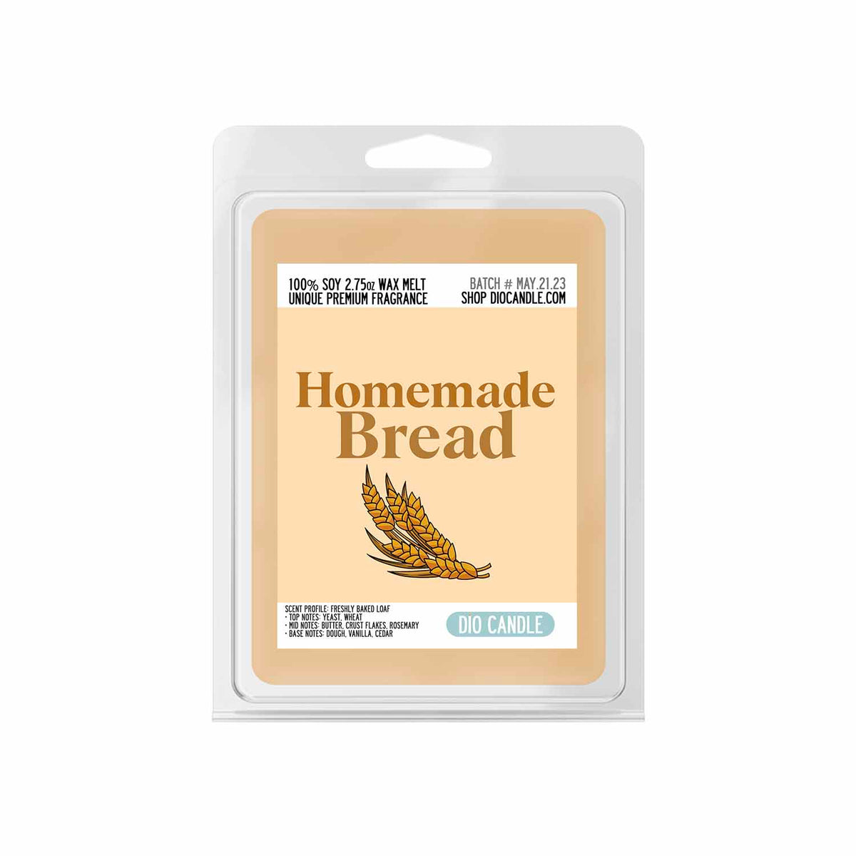 Bread Candle - Freshly Baked Crusty Loaf Scented Soy