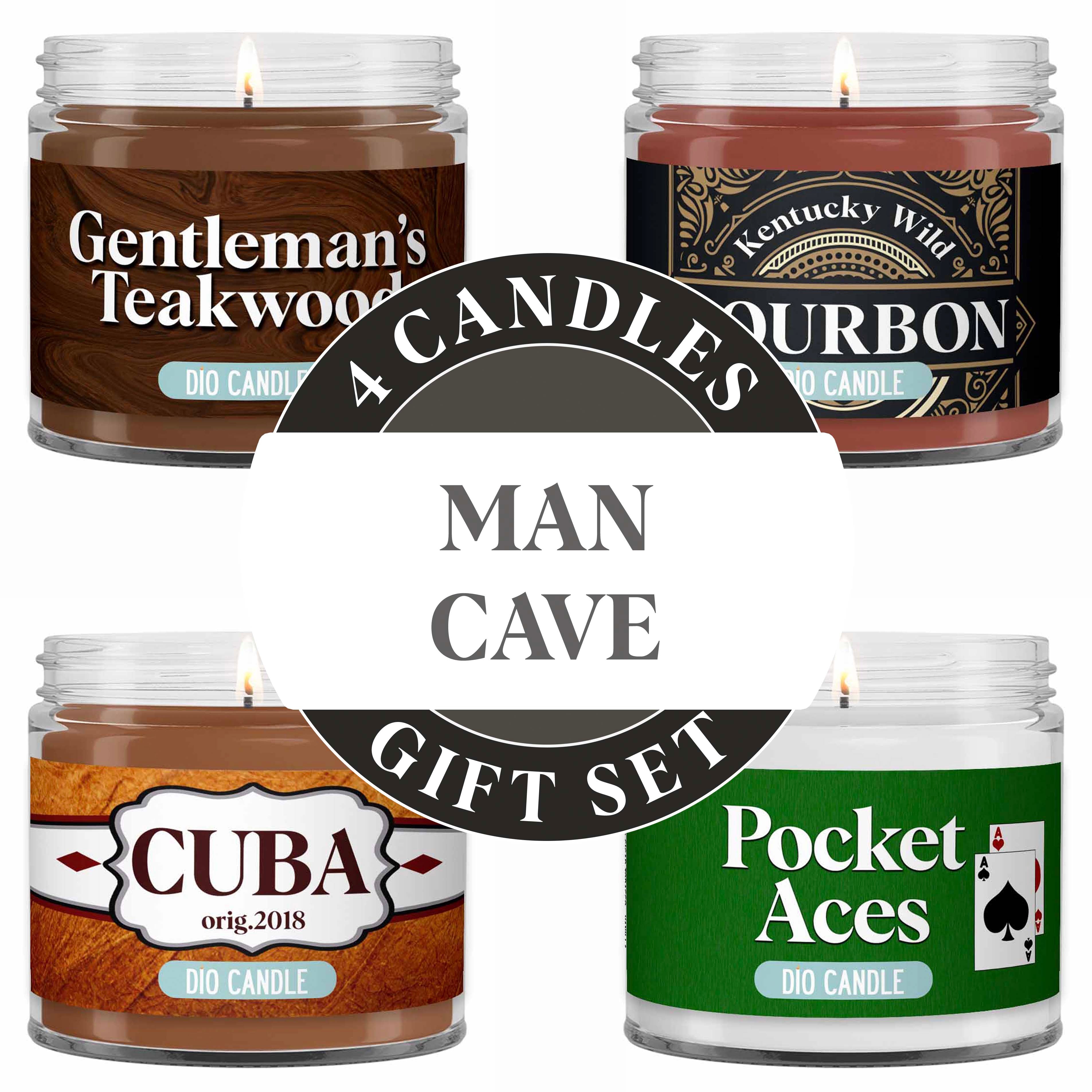 Man Cave 4 Candle Gift Set - Dio Candle Company