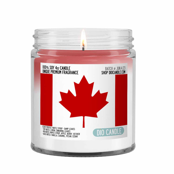 True North Canada Candle - Maple Syrup – Damp Leaves Scented Soy - Dio ...